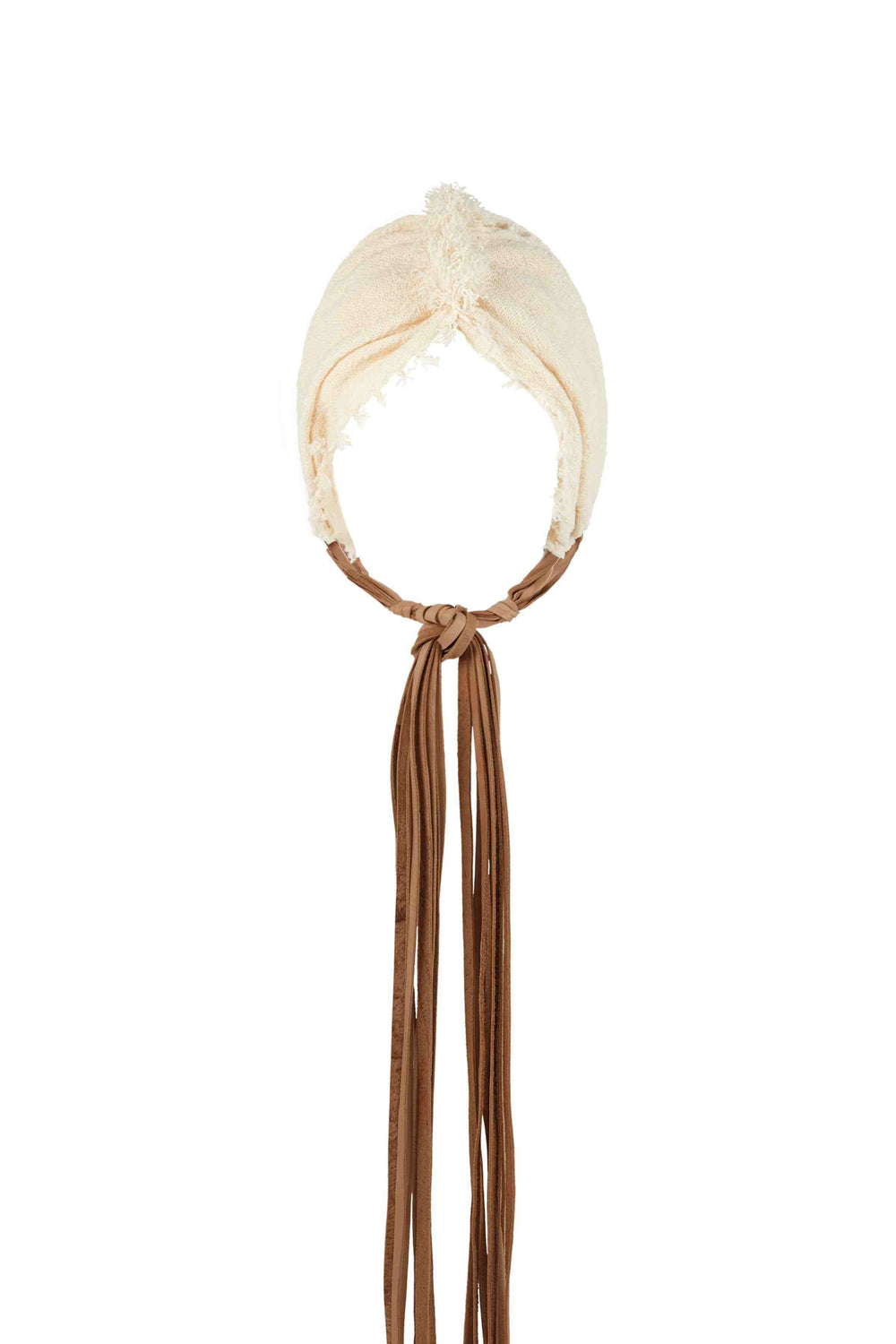 Caravana Handcrafted Cotton Jute Turban Headwear with Twist Front Tie ...